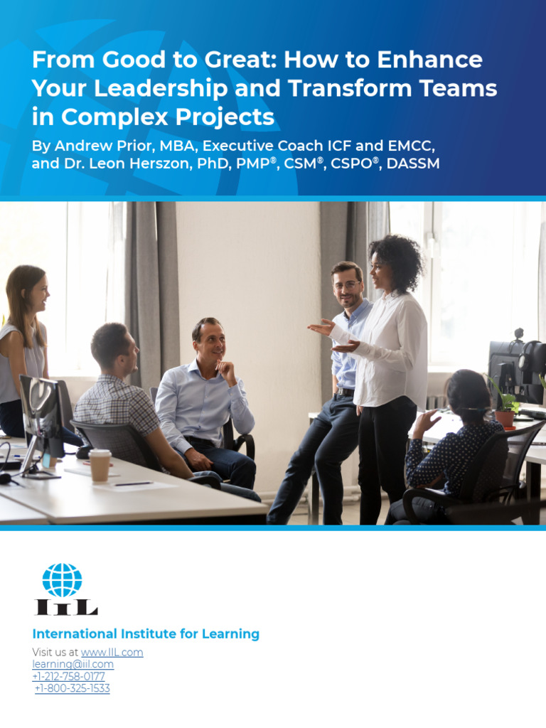From Good To Great How To Enhance Your Leadership and Transform Teams ...
