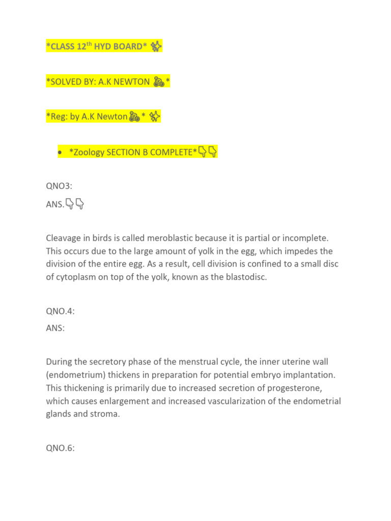 Class 12 Zoology Solutions Guide | PDF | Transplant Rejection | Self ...