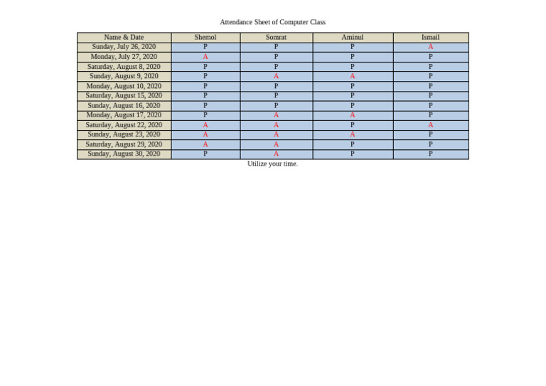 Computer Class | PDF