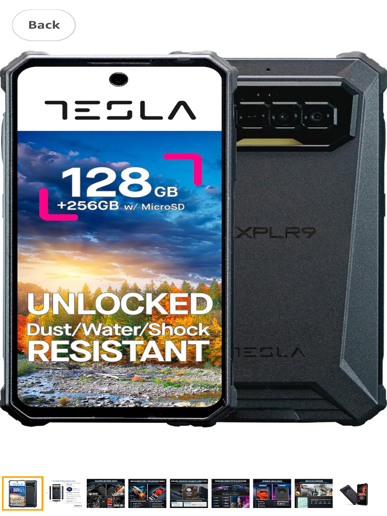 TESLA EXPLR 9 128GB Smartphone Rugged Phone Android Cell Phone DualSIM ...