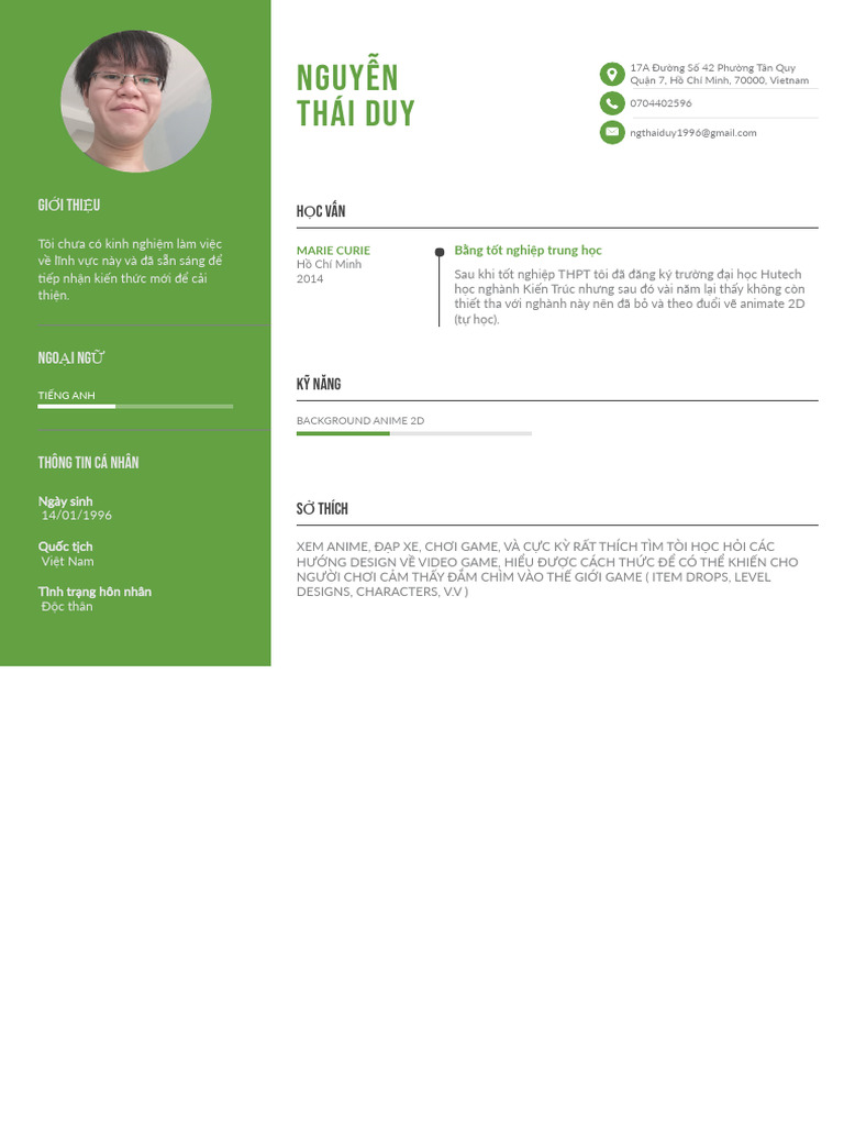 NguyễN Thái Duy: GI I Thi U | PDF