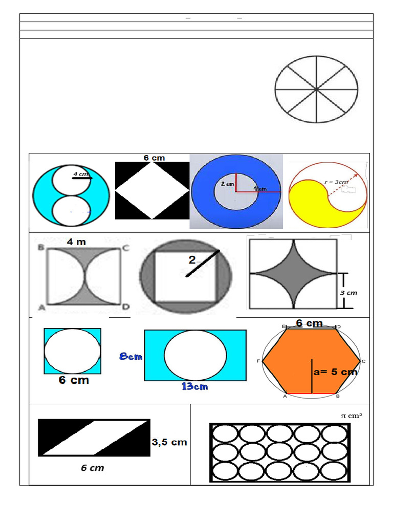 TALLER DE CIRCUNFERENCIA Y CIRCULO | PDF
