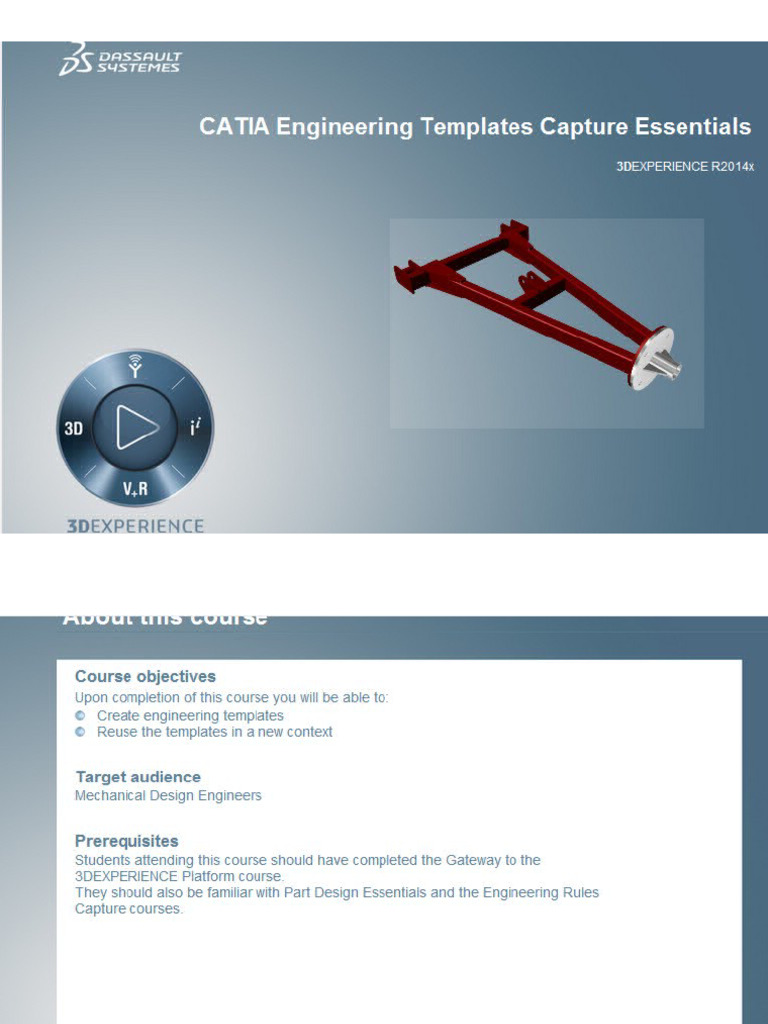 6.CATIA Engineering Templates Capture Essentials | PDF