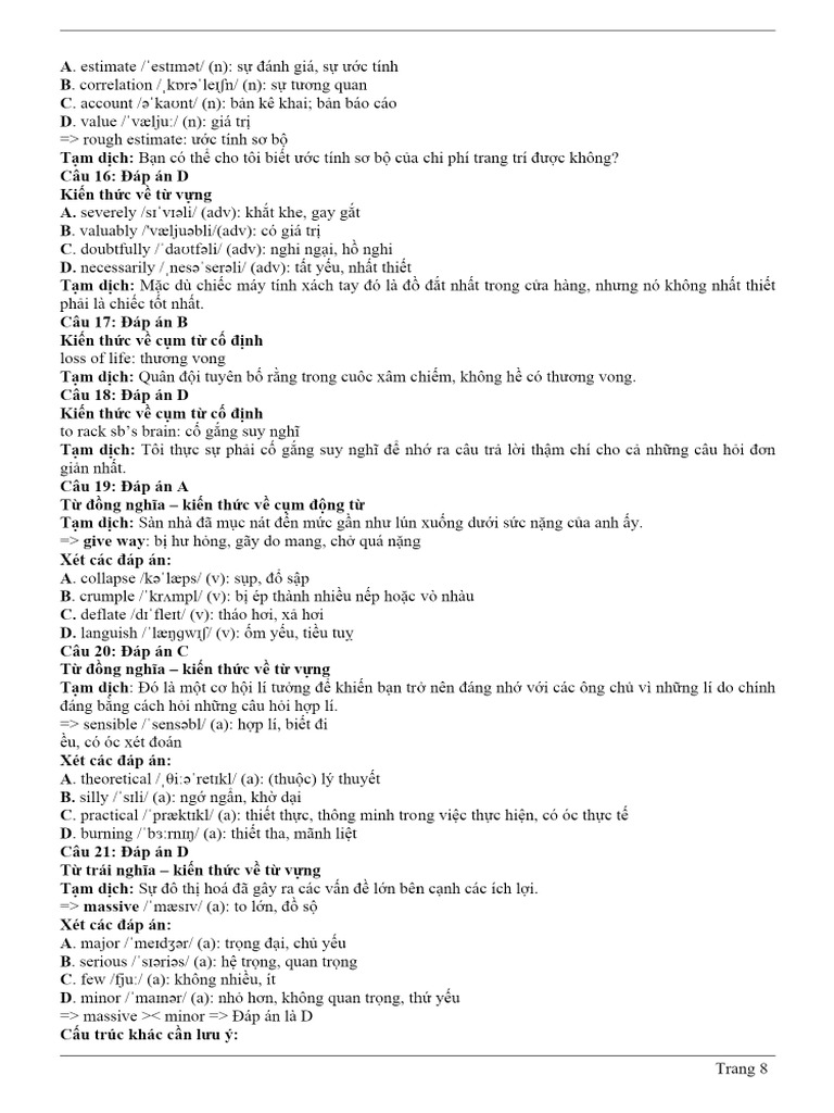 ĐỀ THI THỬ THPTQG - CHUẨN CẤU TRÚC 2020 (ĐỀ 15) 8 | PDF