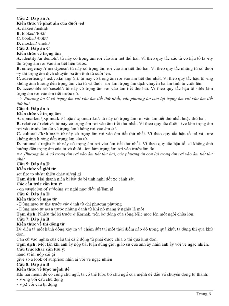 ĐỀ THI THỬ THPTQG - CHUẨN CẤU TRÚC 2020 (ĐỀ 15) 6 | PDF