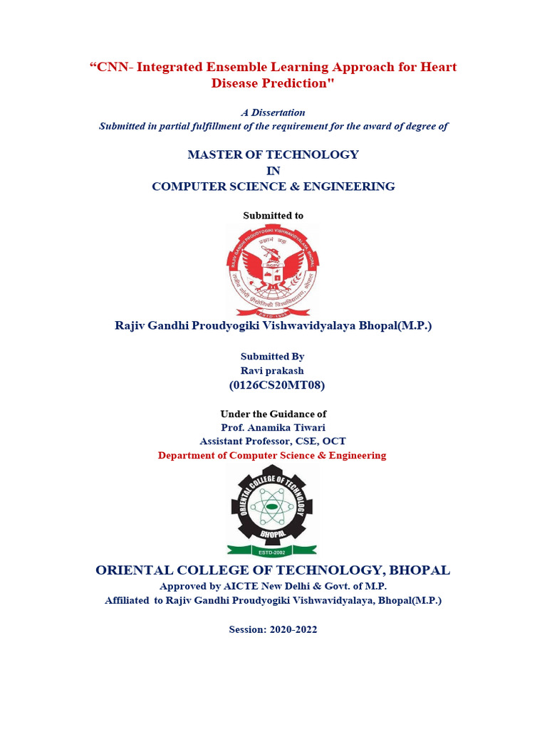 CNN-Integrated Ensemble Learning Approach For Heart Disease Prediction | PDF