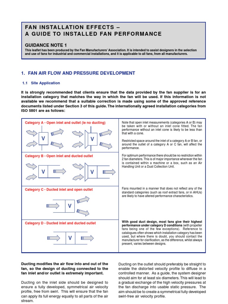 Fan Installation Effect | PDF