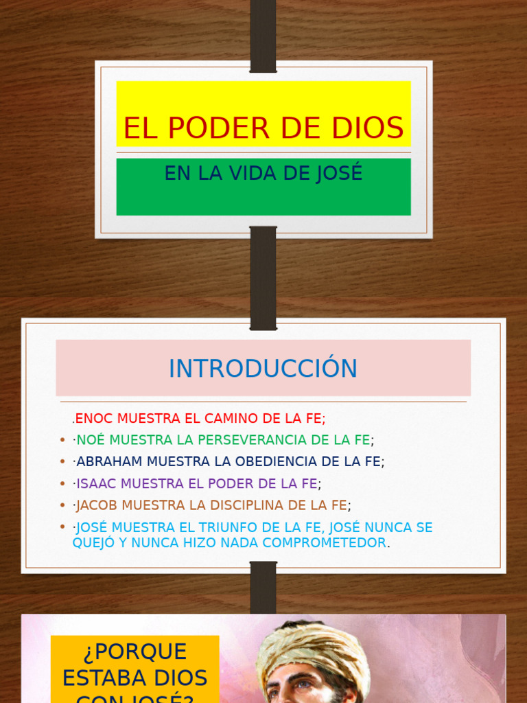 El Poder de Dios en La Vida de José Actual | PDF