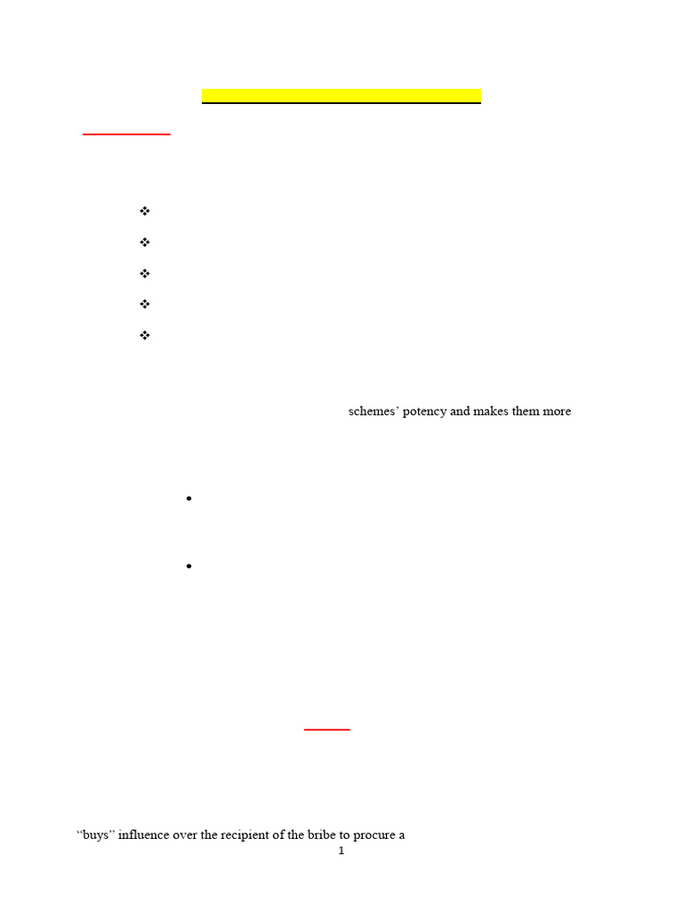 Bribery & Corruption | PDF