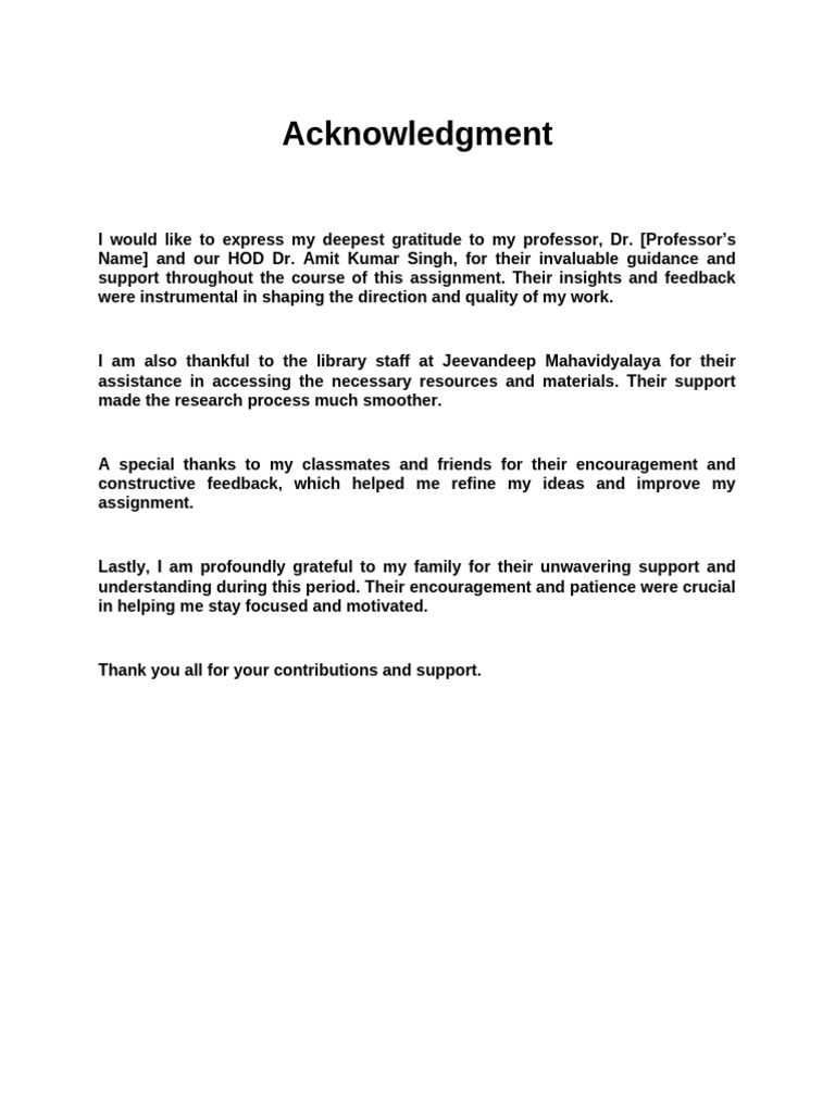 Acknowledgment | PDF