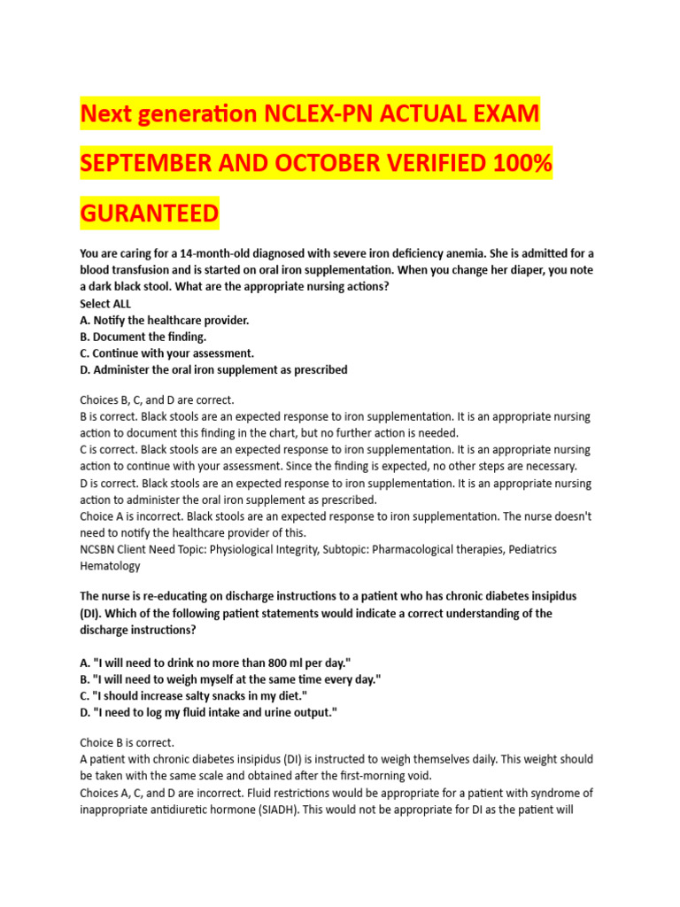 Next Generation NCLEX 3 | PDF | Burn | Science & Mathematics