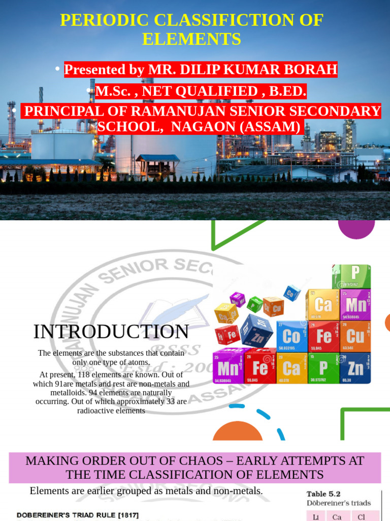 Periodic Classification of Elements | PDF