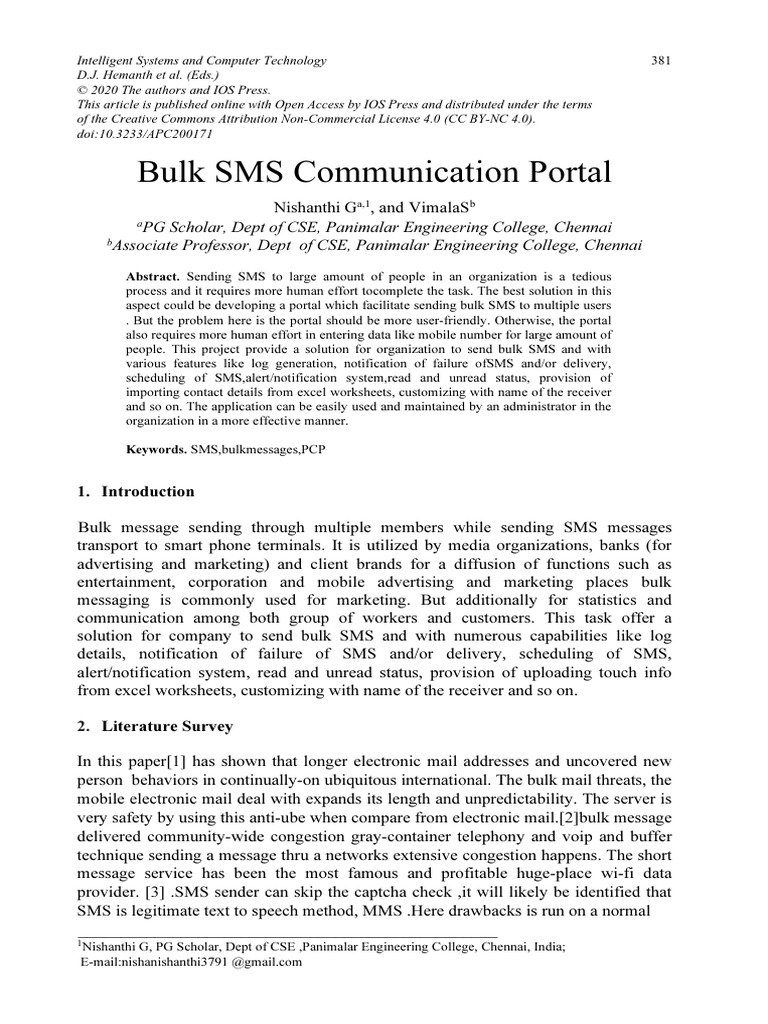 Bulk SMS Portal Overview and Features | PDF | Accuracy And Precision ...