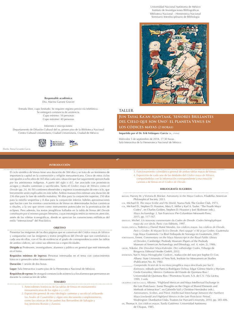 Programa Taller Mayas v2 | PDF