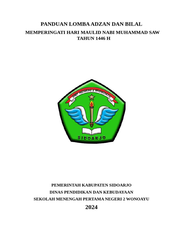 Panduan Lomba Muadzin Dan Bilal | PDF