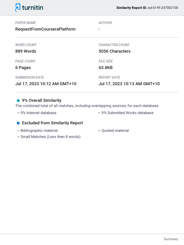 PDF Assignment Turnitin | PDF