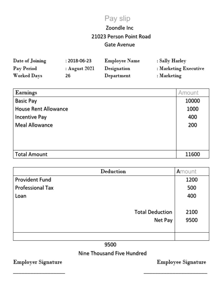 Pay Slip | PDF