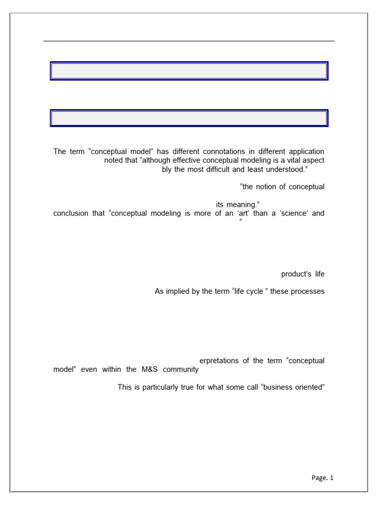 Conceptual Model Development and Validation | PDF