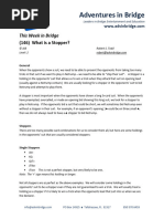 Bridge Bidding Beginner Quick Reference | PDF | Contract Bridge | Plain ...