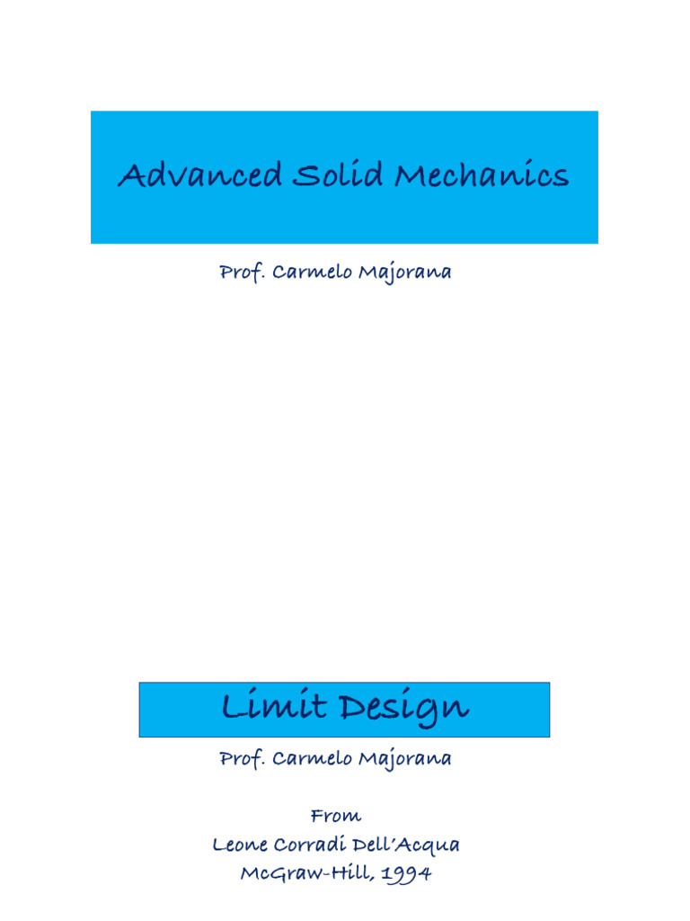 Limit Design Bending Beams | PDF