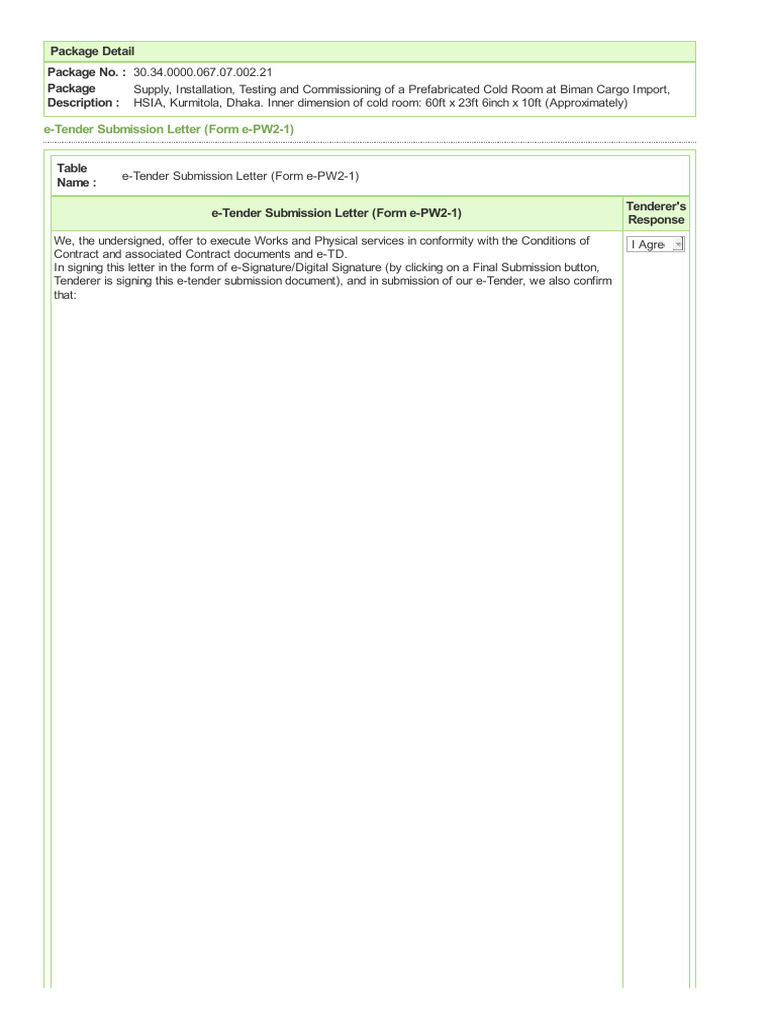 Section5 - Tender and Contract Forms | PDF