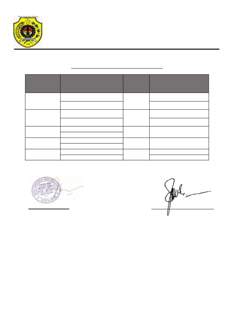 Roster Ujian Ta. 2024-2025 | PDF
