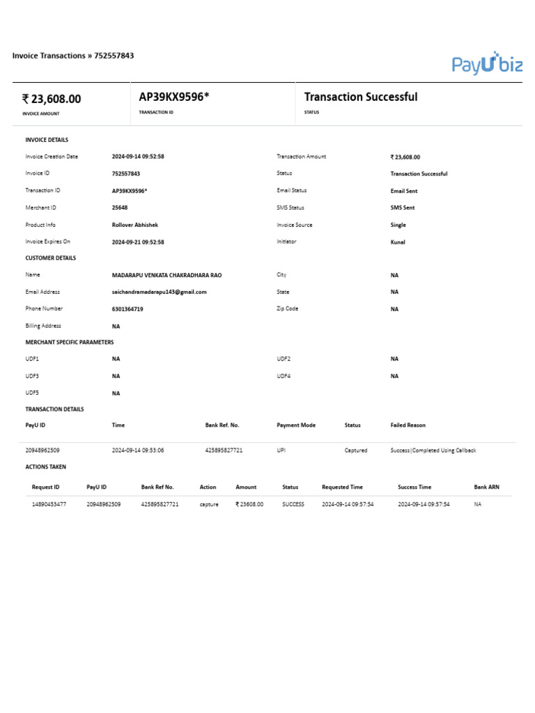 Merchant Panel Invoice Transaction | PDF | Banking Technology | Payments
