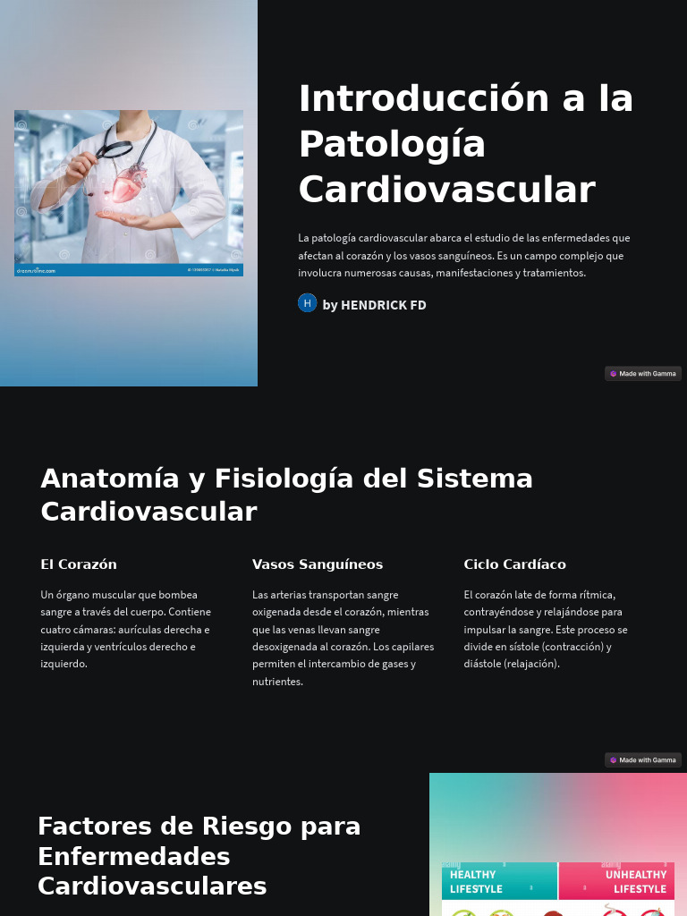 Introduccion A La Patologia Cardiovascular | PDF