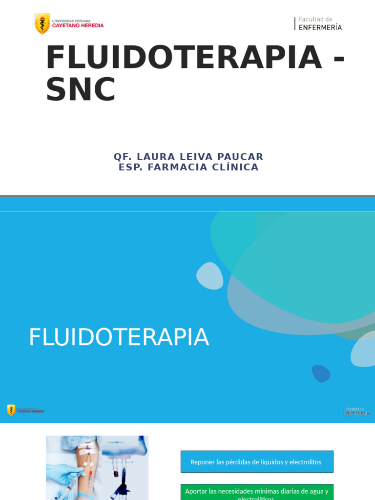 FLUIDO TERAPIA Y SNC (1) | PDF