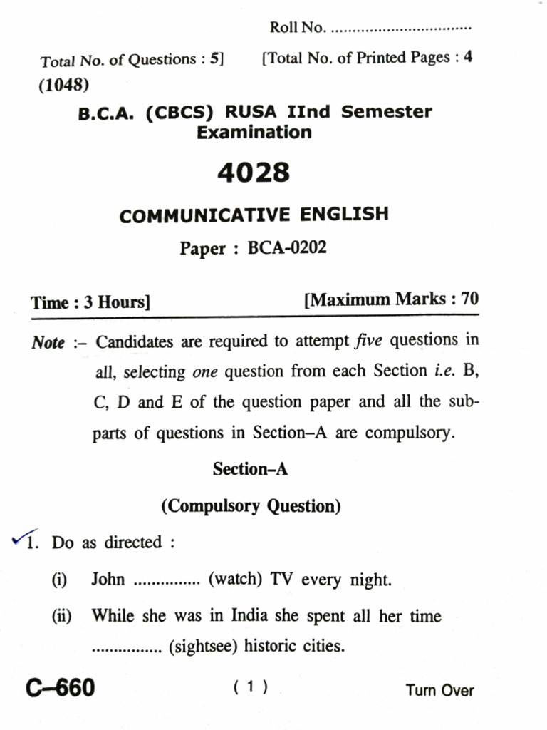 202 Communicative English | PDF