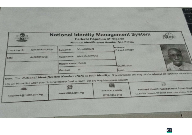 Aanu NIN computer studies | PDF