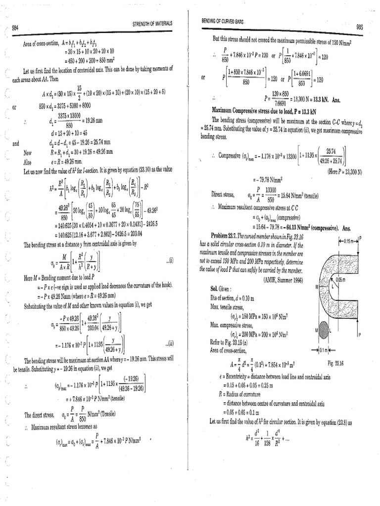 Strength of Material by R K Bansal 186 | PDF