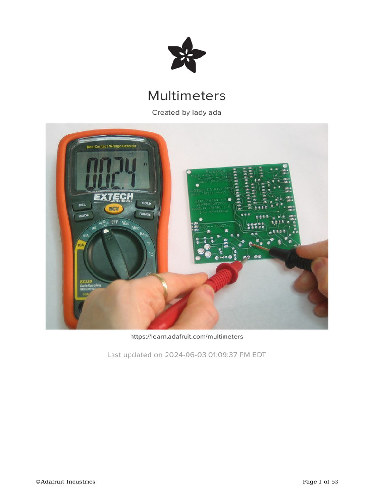 Multi Meters | PDF