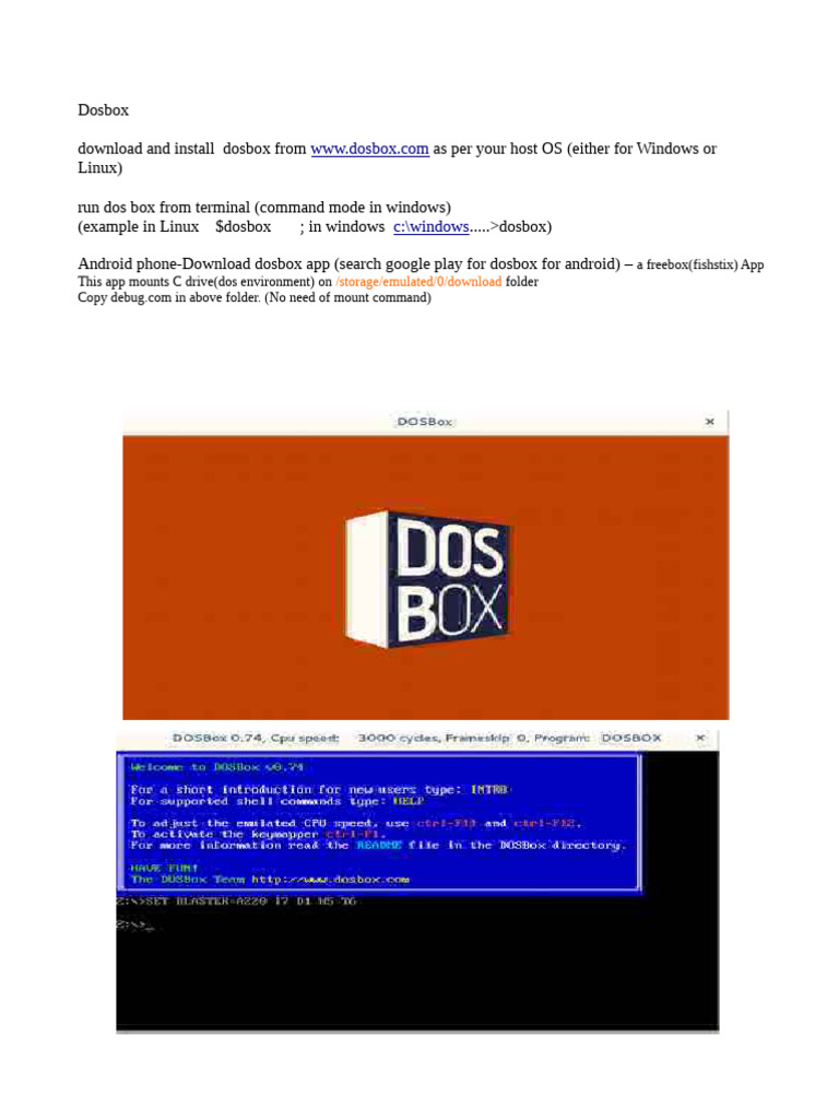 Dosbox Brief | PDF