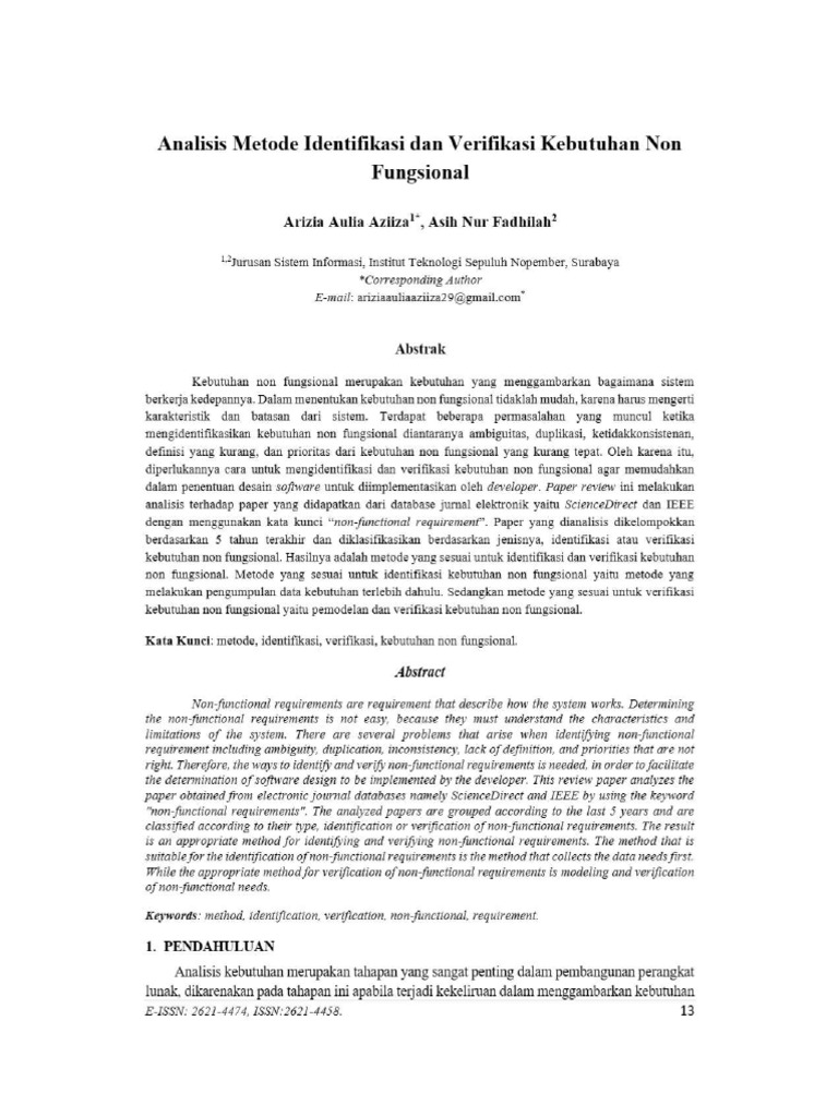 Jurnal Non-Func | PDF