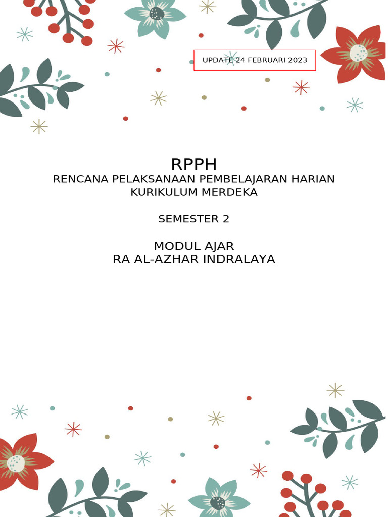 RPPH Merdeka Semester 2 Al Azhar | PDF