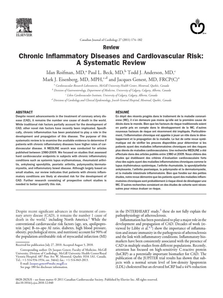 Cad and Cvs Risk | PDF