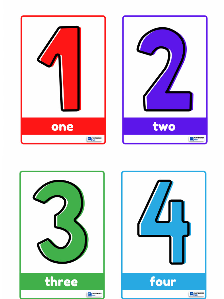 Number-Flashcards-1-10-FTF | PDF