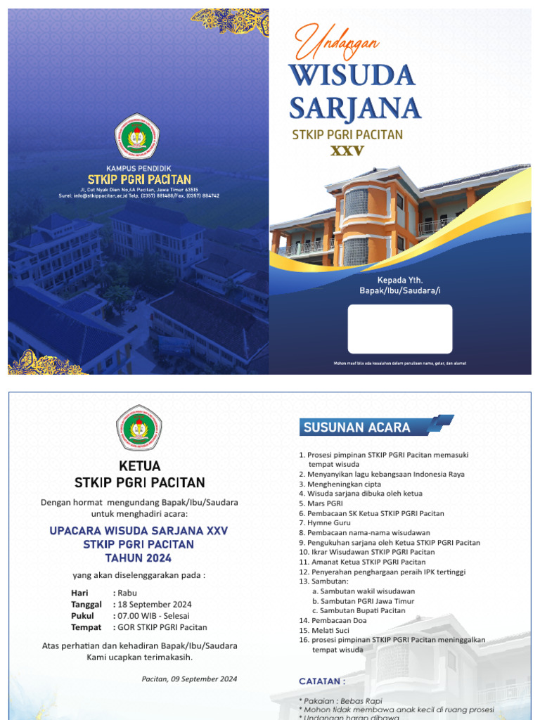 Desain Undangan Wisuda Cek | PDF
