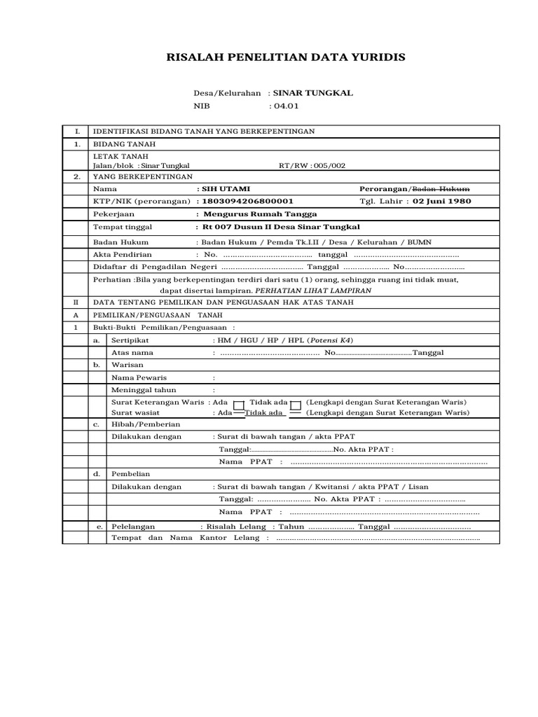 Blanko PTSL Asn 2023 (Repaired) | PDF