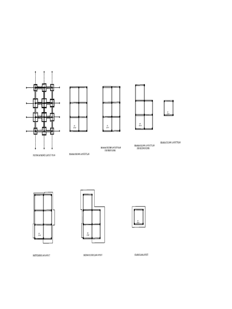 Trench Plan and Slap Layout | PDF