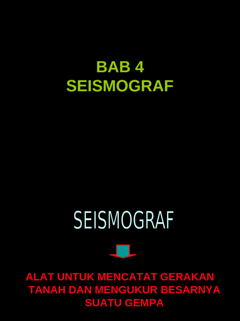 SEISMOGRAF | PDF
