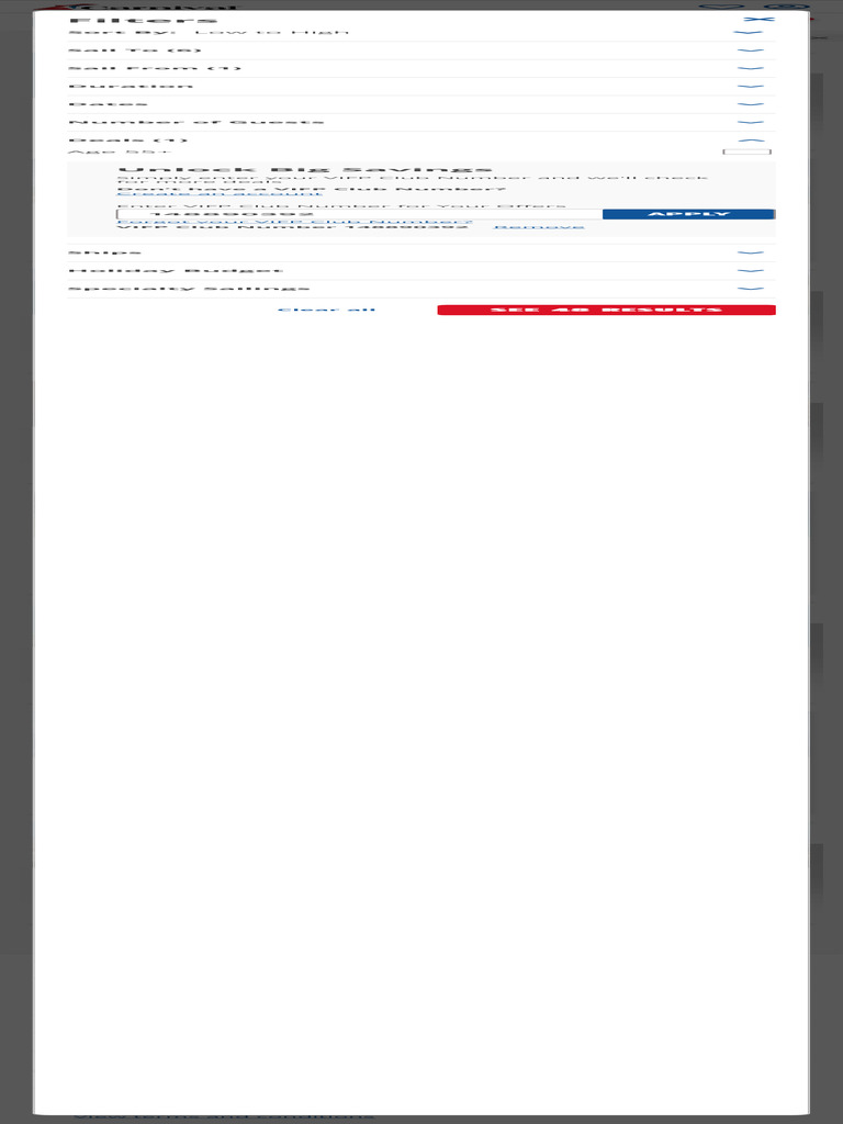 Cruise Search Find Your Perfect Carnival Cruise | PDF