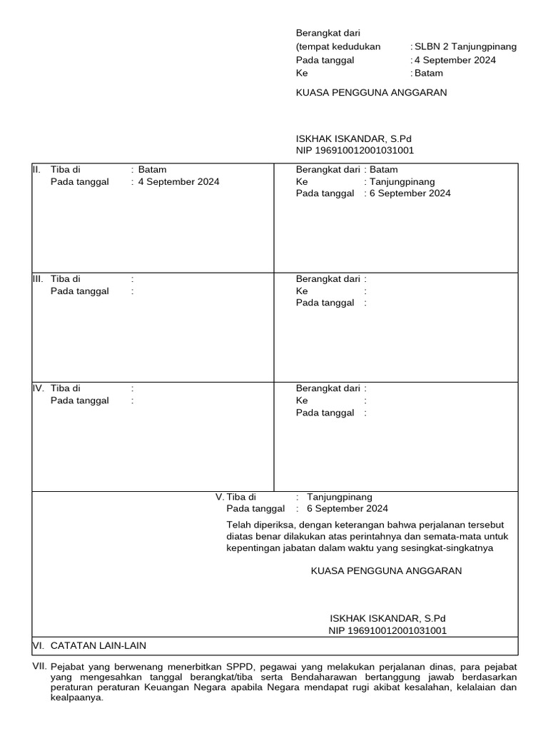 Blanko SPPD 2024 | PDF