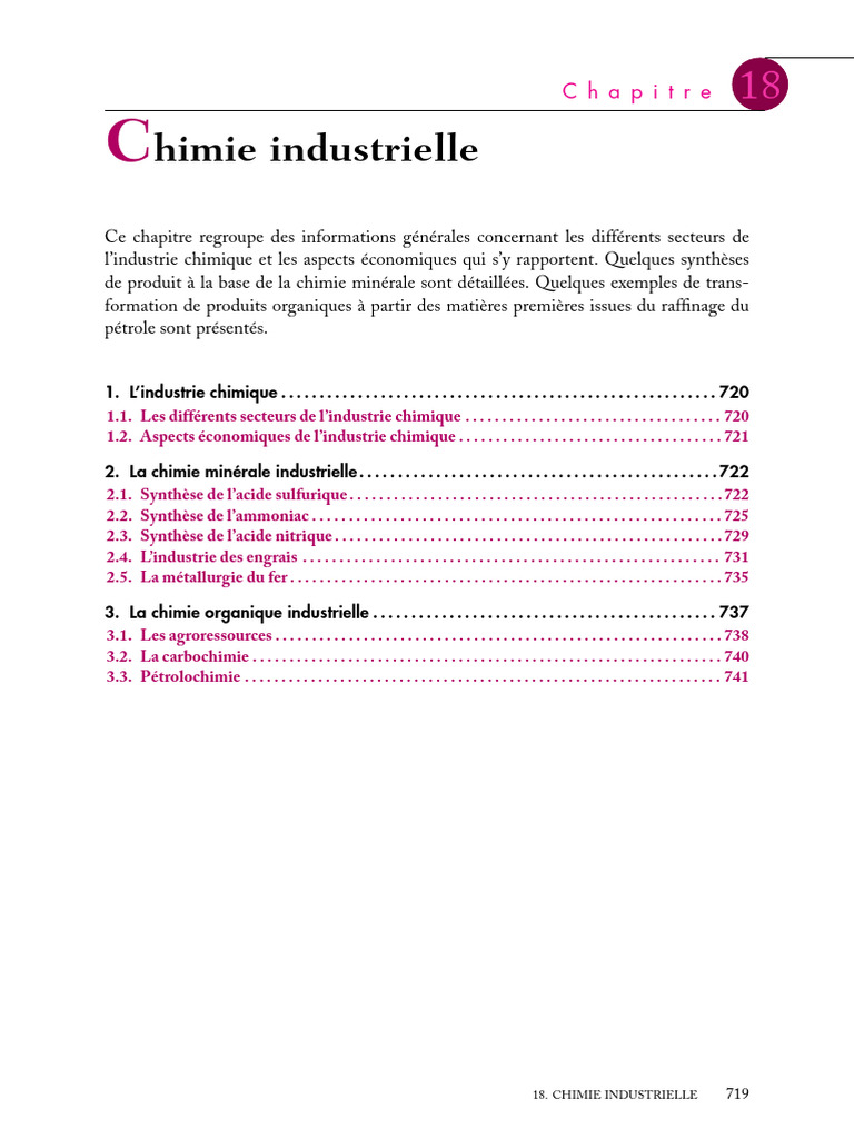 Chimie Industrielle Niv 4 | PDF