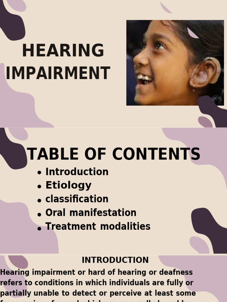 Hearing Impairment | PDF