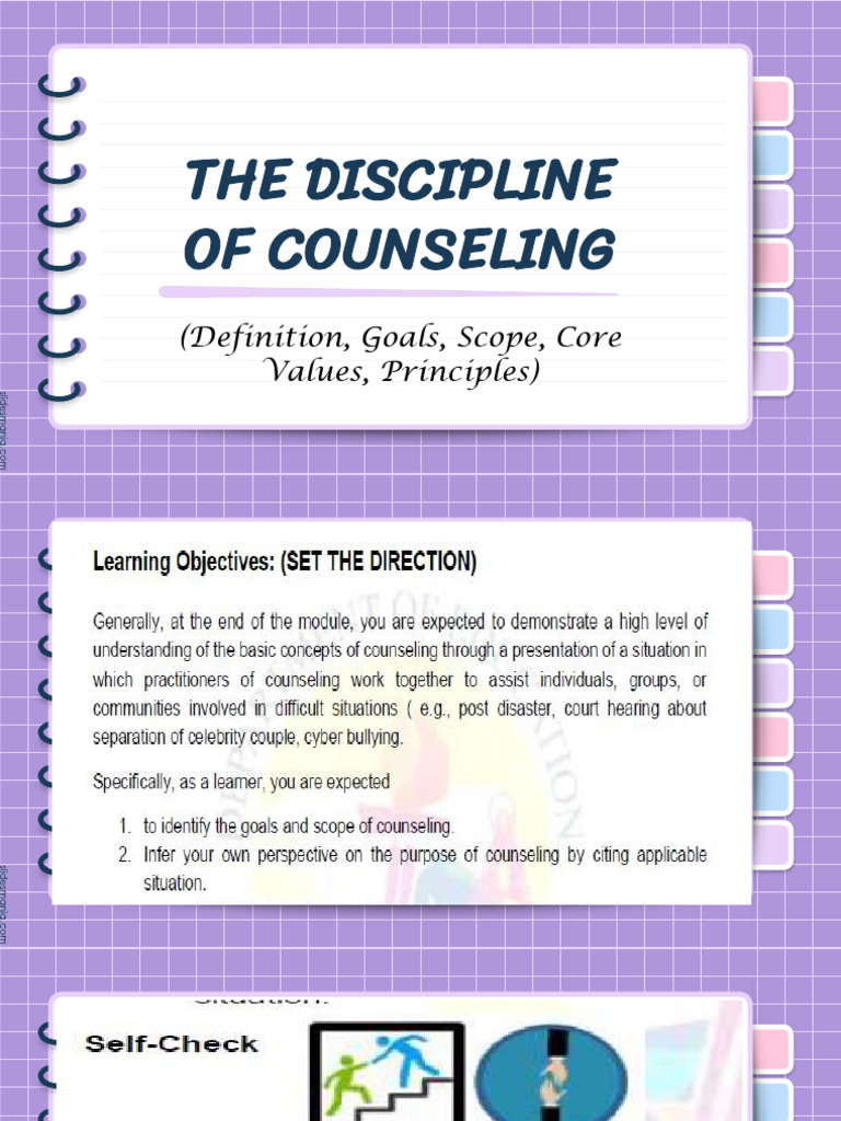 Goals and Scope of Counseling | PDF | Self-Improvement