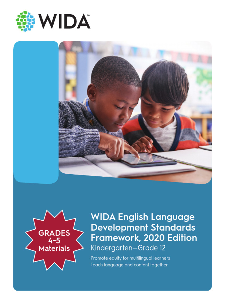 WIDA ELD Standards Framework 2020 Edition Grades 4 5 | PDF