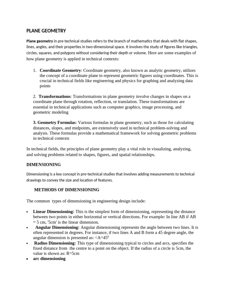 PLANE GEOMETRY | PDF