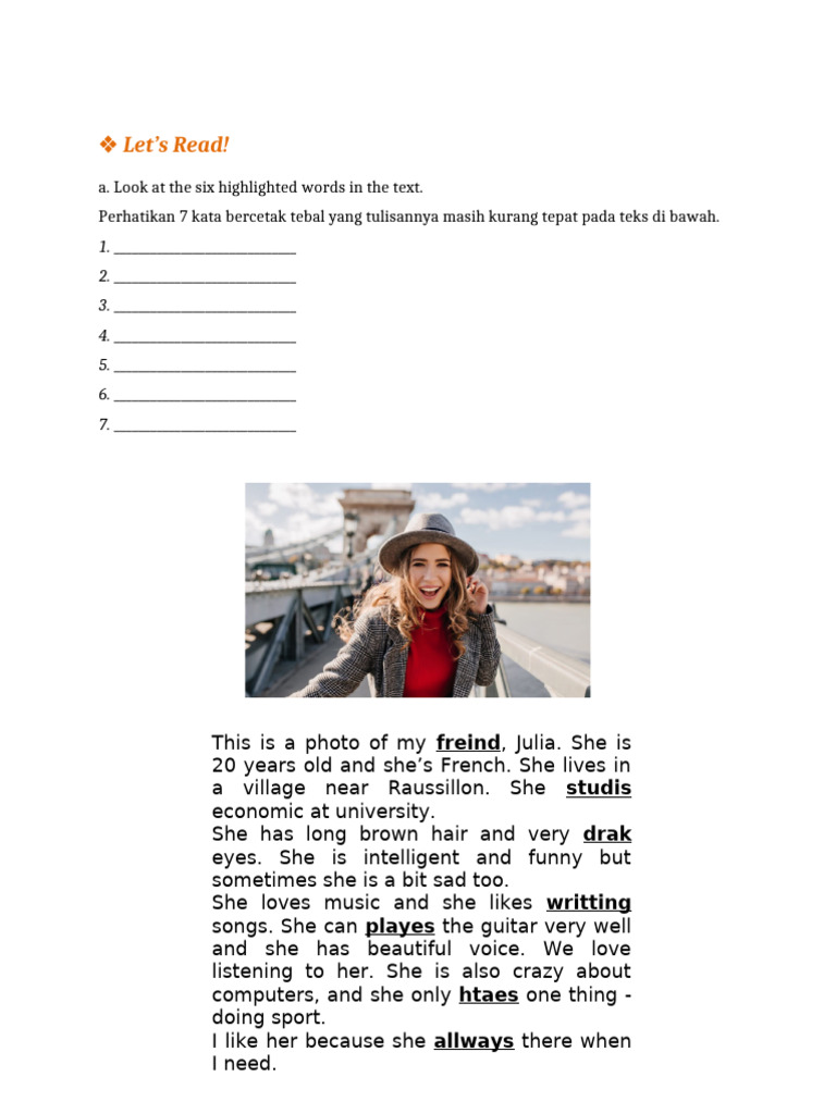 Test For Reading Text | PDF